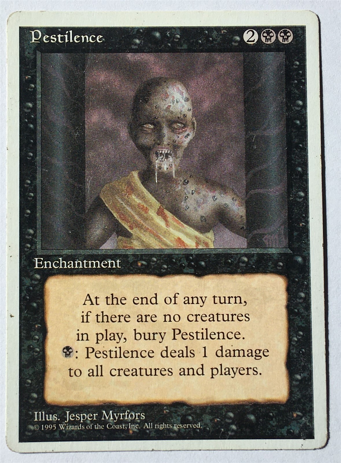 Magic MTG - Pestilence - Alternate 4th Fourth Edition Glossy - MP | eBay