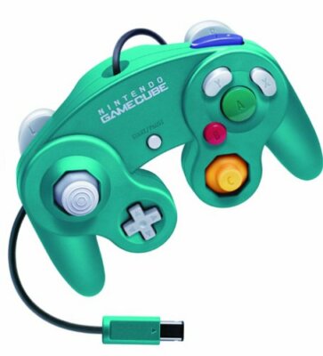 Used Nintendo GameCube Official Controller Emerald Blue GC JAPAN ...