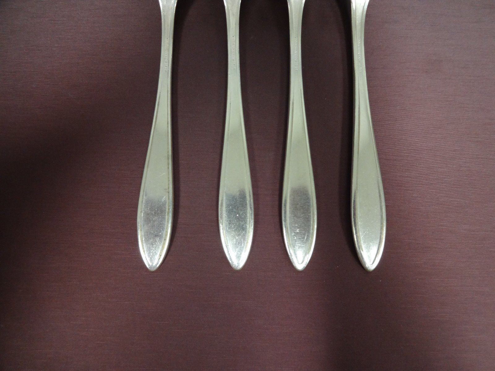 Silverplate Adam Pattern Forks 7 1/4" Monogram T Set of 4 Community ...
