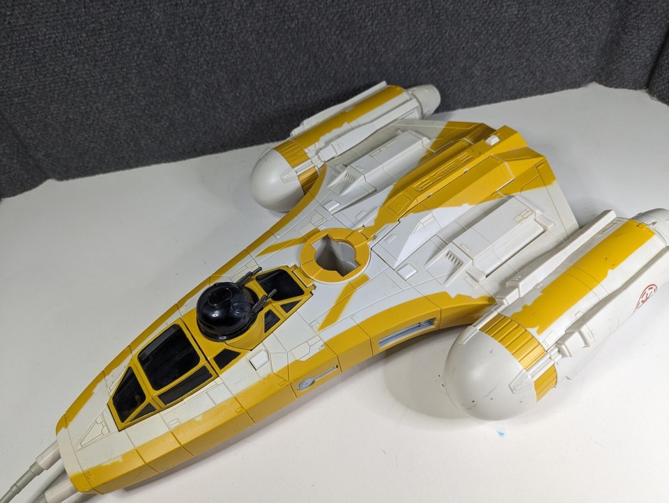 Star Wars Hasbro Y-Wing Bomber Clone Wars 2009 Incomplete Ship As Is | eBay