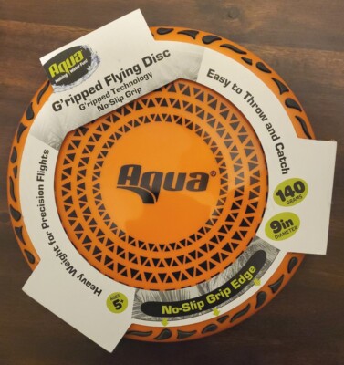 Aqua G'ripped Flying Disk No Slip Heavy Weight Precision Flight-Water ...