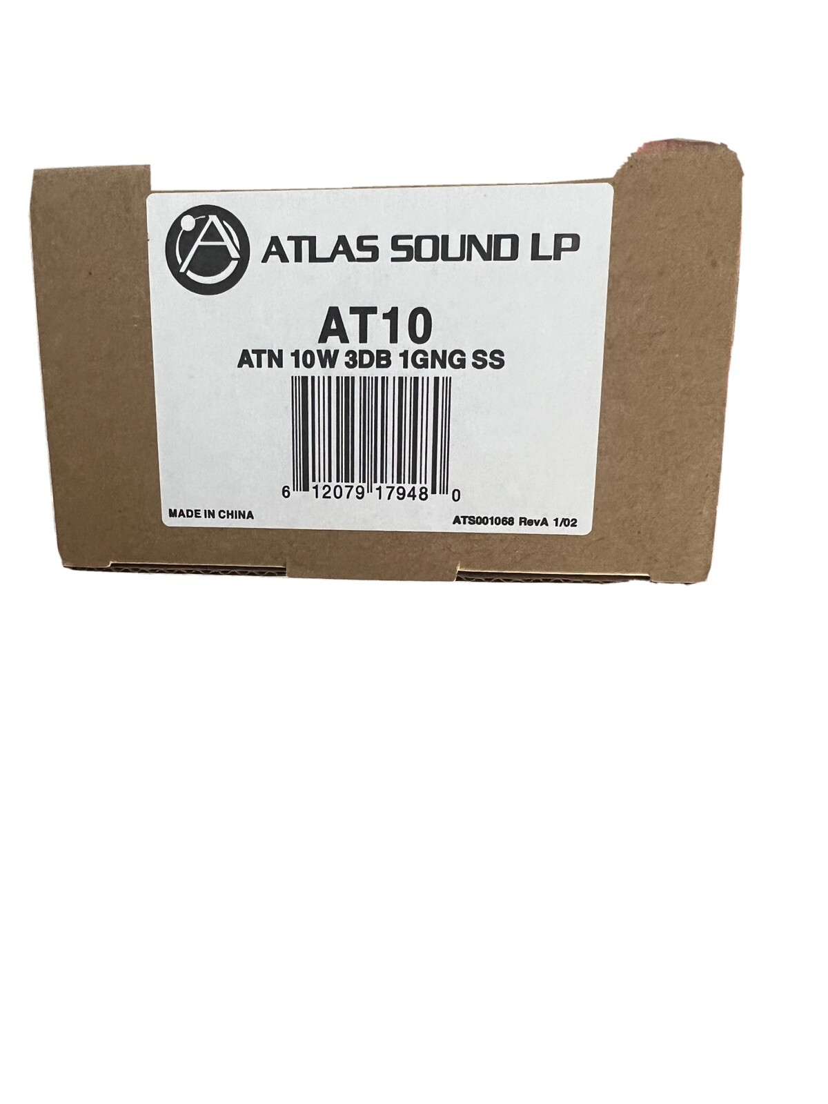 ATLAS AT10 70 Volt 10 Watt Commercial Volume Control with Stainless ...