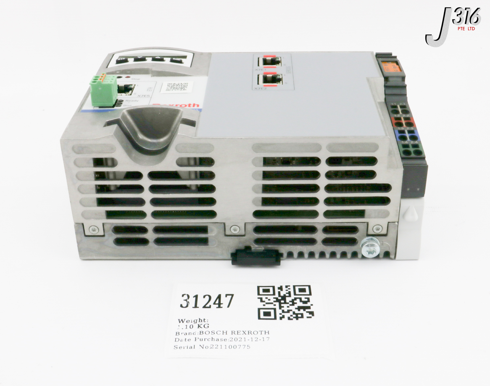 31247 BOSCH REXROTH INDRACONTROL L25, R91117363 (NEW) CML25.1-3N-400-NN ...