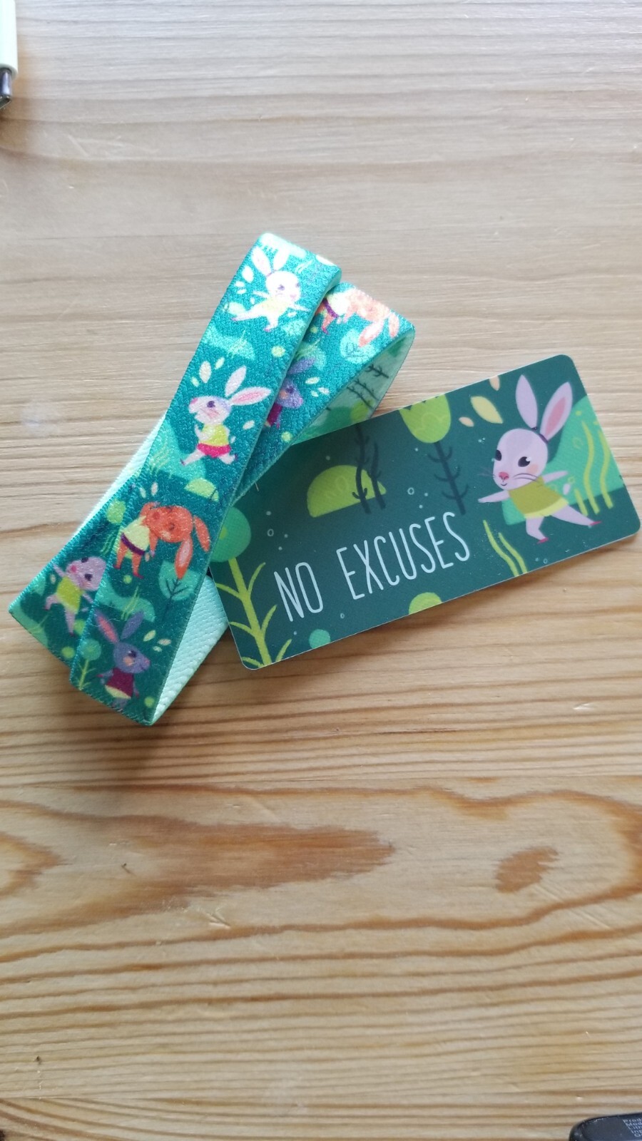 ZOX COLLECTION *NO EXCUSES** Dbl Wristband w/Card EXERCISING BUNNIES | eBay