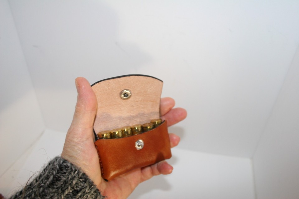 45 LC Ammo 6 rounds holder Bond Arms, leather, pocket carry wallet | eBay