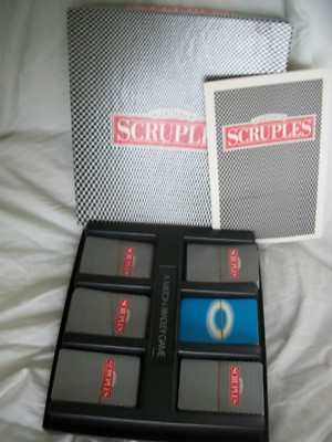 Vintage 1986 A Question of SCRUPLES Card Board Game Moral Dilemmas | eBay