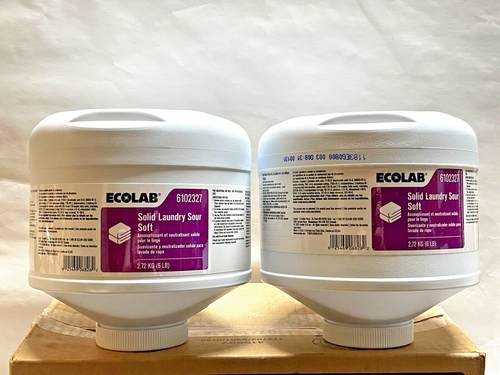 Ecolab Industrial Solid Laundry Sour Soft 6 Lbs Each 6102327 2 Pack | eBay