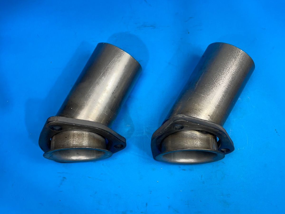 2.5"Header to 2.5"OD Angle 3 Bolt Free Floating Aluminized Collector ...