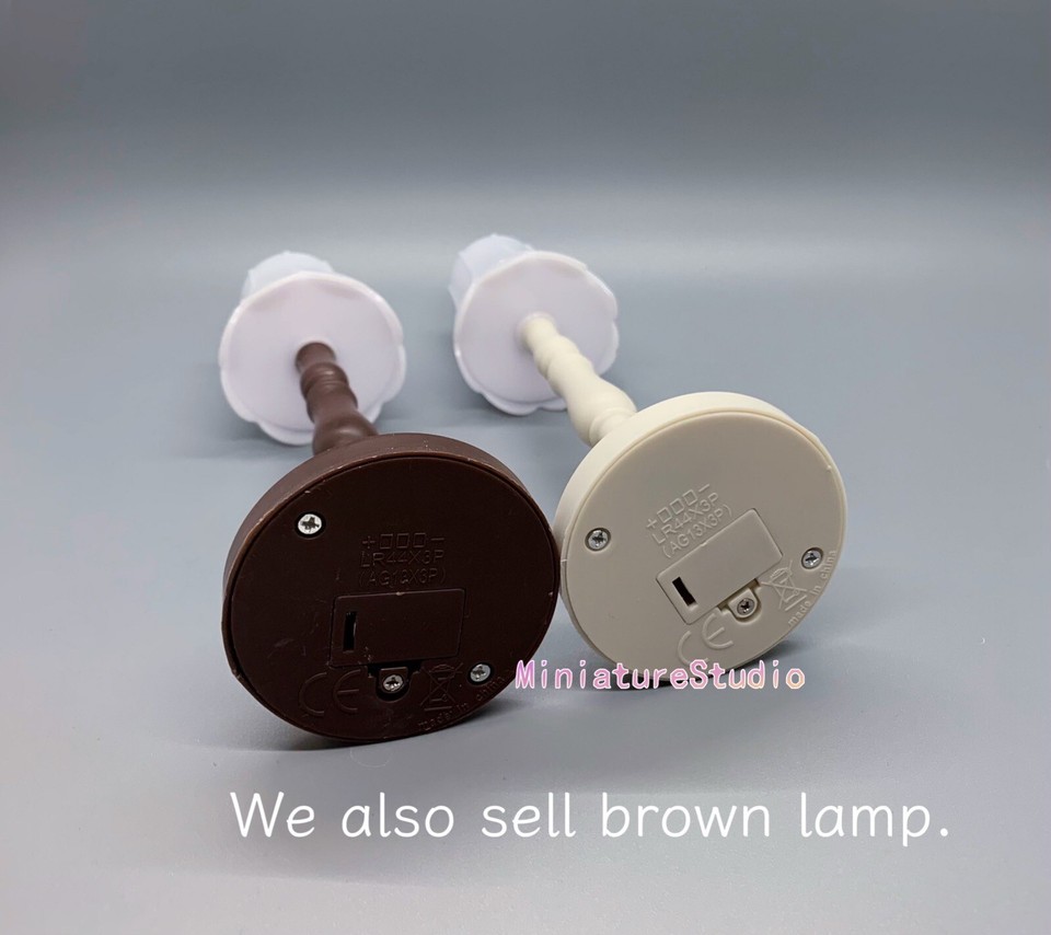 1/6 LED Desk White Lamp Light Furniture Dollhouse Miniature Toys | eBay