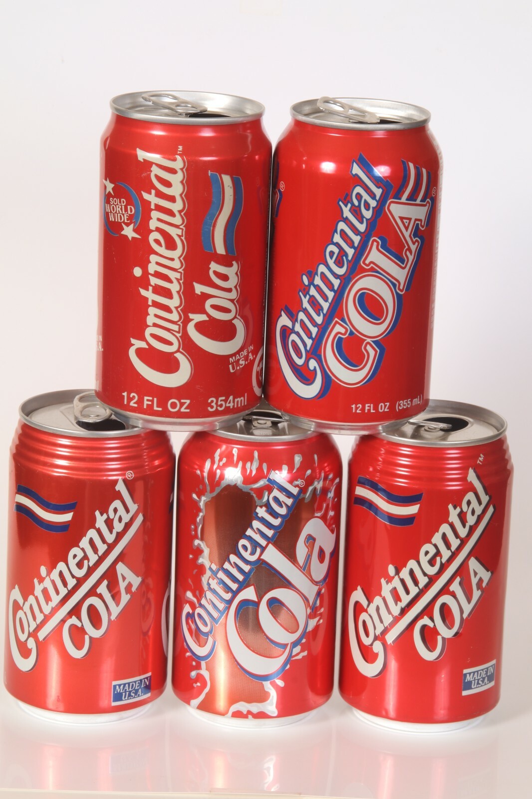 5 Different Continental Cola soda cans - 12oz | eBay