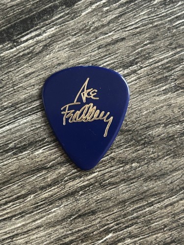 Kiss Guitar Pick ACE FREHLEY Loaded Deck Promo Blue Gold Spade Vintage ...
