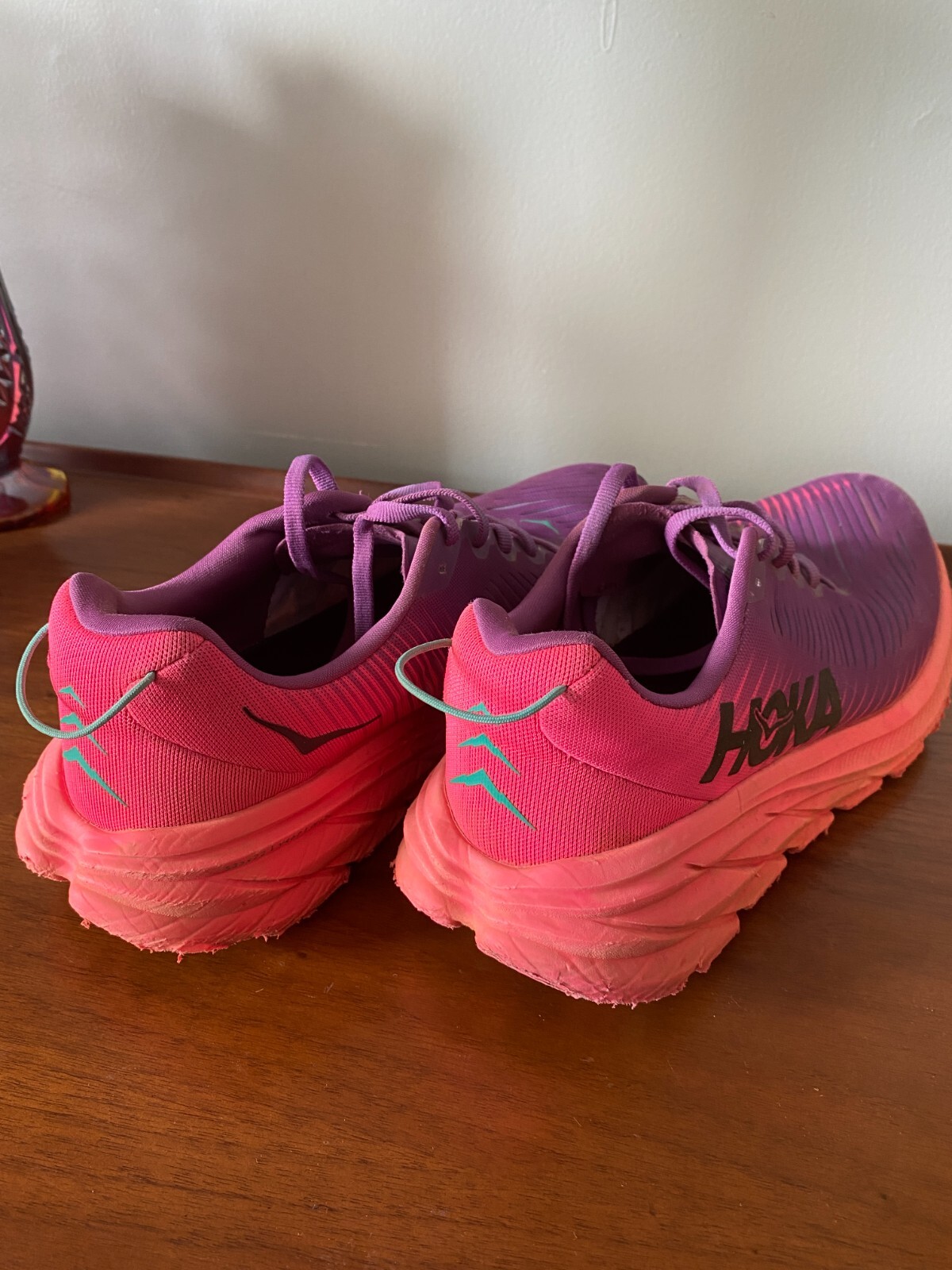 Hoka One One Rincon 3 Womens 8.5 B Shoes Purple Pink Running 1119396 ...