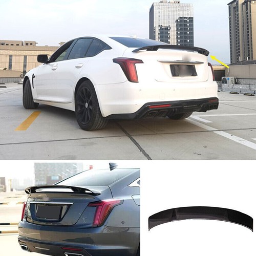 For Cadillac CT5 CT5-V 2020-2023 Carbon Fiber GT Rear Trunk Spoiler ...