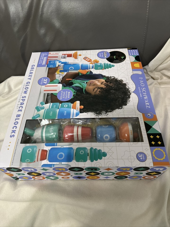 FAO Schwarz Galaxy Glow Space Blocks Construction Set New S16 | eBay