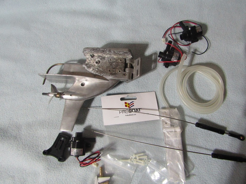 Vintage KB Outboard 7.5 & Lower Unit RC Boat K&B NO Gas Engine Motor ...