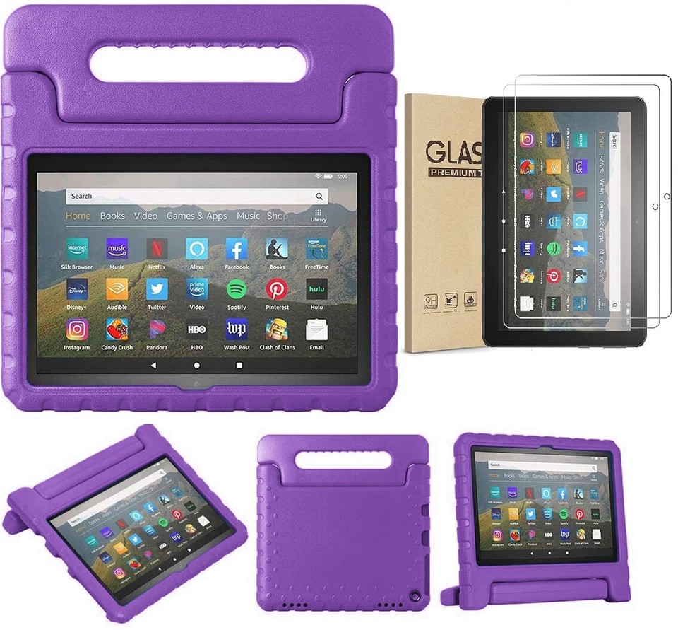 Amazon Fire Max 11/ HD 10/ HD 8/ Fire 7 inch Tablet Case/ Glass Screen ...