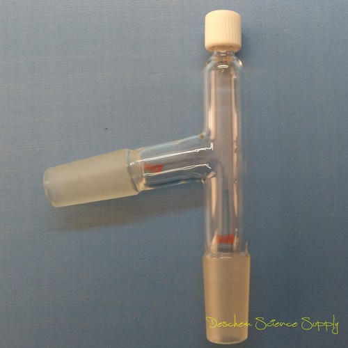 24/40,3 way Distillation Thermometer Adapter,Thread,PTFE Screw Cap ...