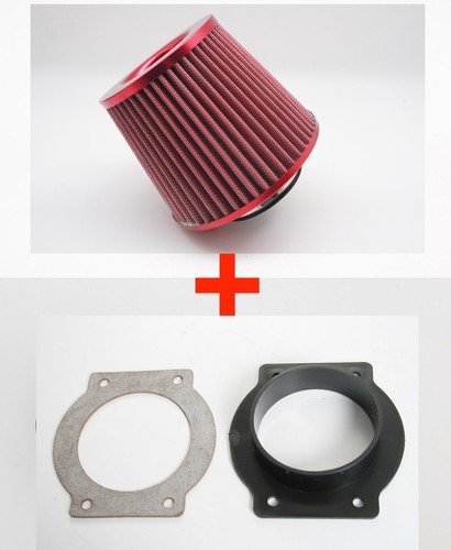 AFM Filter Adapter Fit Subaru Impreza WRX STi GC8 99-00 76mm/3" + Cone ...