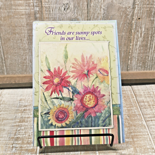 Leanin Tree Birthday Greeting Card Sunny Friend Floral Pink Yellow ...