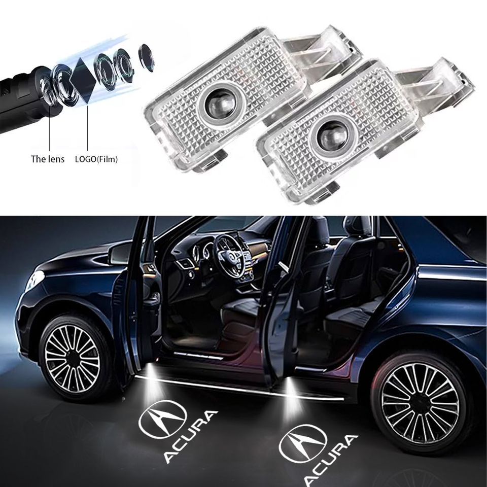4Pcs Car LED Side Door Projector Shadow Ghost Light For Acura MDX RLX ...