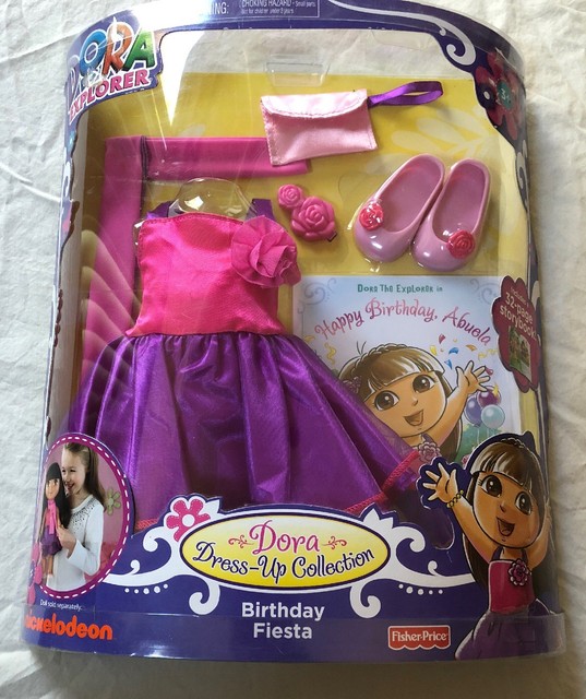 FISHER PRICE DORA THE EXPLORER DRESS UP COLLECTION BIRTHDAY FIESTA 385 ...