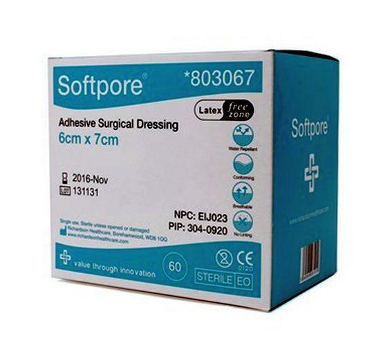 Softpore Dressing 6 cm x 7cm **Free Delivery** | eBay UK