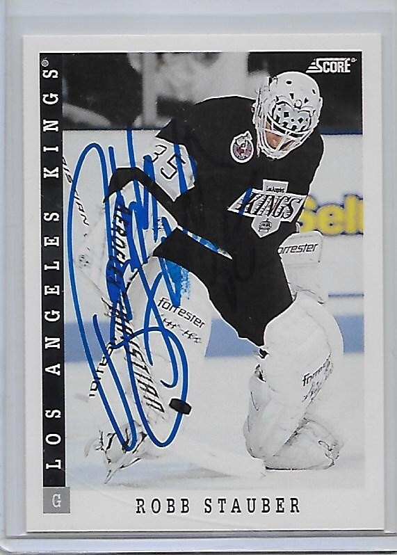 Hockey Card IP auto ROBB STAUBER Los Angeles Kings 1993-94 Score | eBay