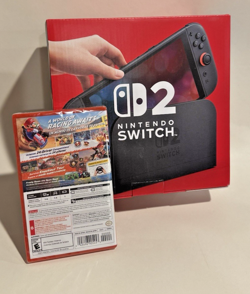 NEW Nintendo Switch 2 + Mario Kart World (PHYSICAL COPY) | eBay