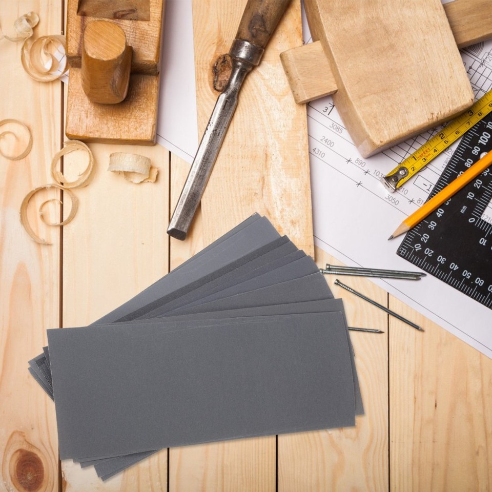12 Sheets Wet Dry Sanding Paper Sandpaper Assorted Grits Assortment ...