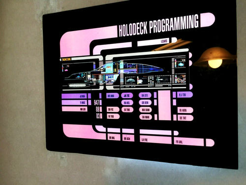 StAr TrEk Voyager prop HOLODECK computer lcars transparent print I WANT THAT! | eBay
