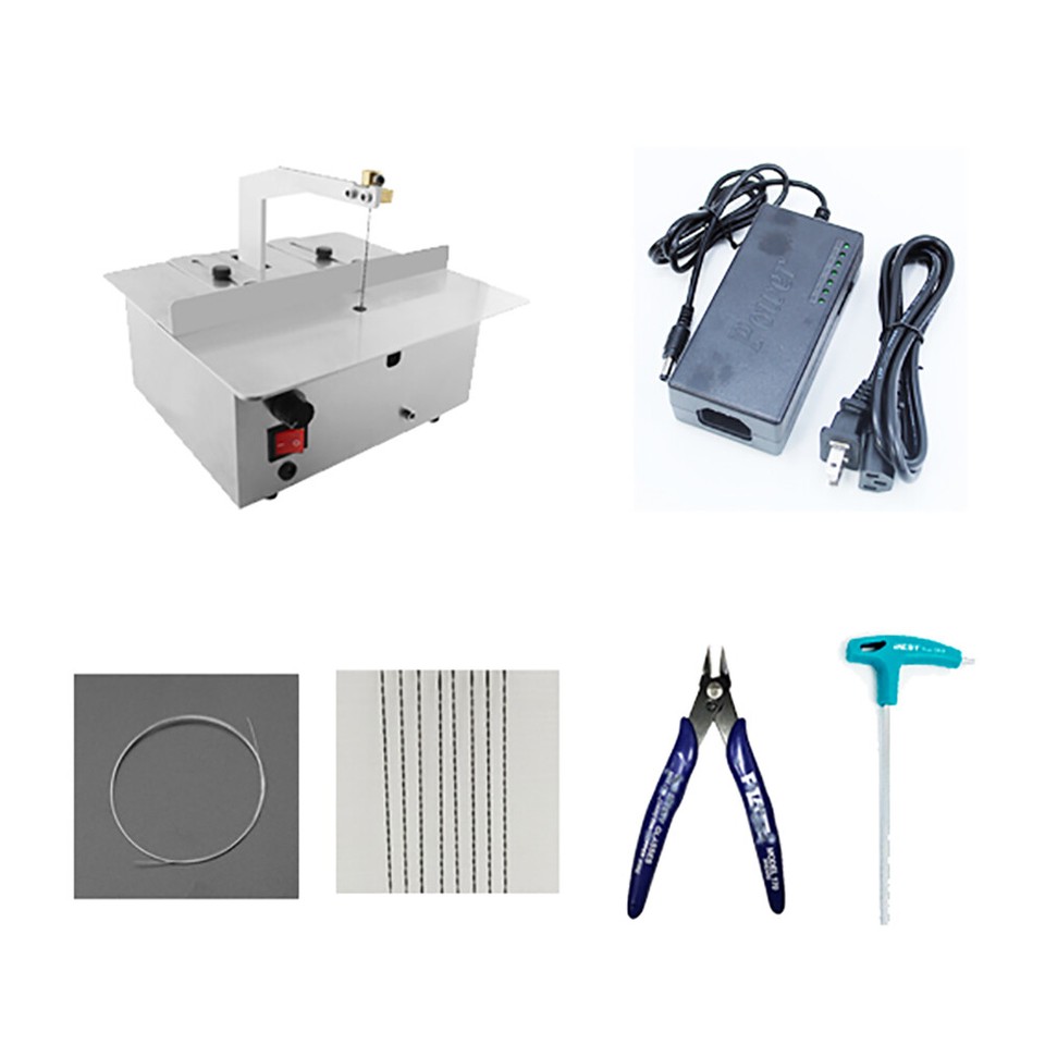 Electric Fretsaw Mini Bench Jig Saw Emery Cutting Saw Aluminum Hardwood ...