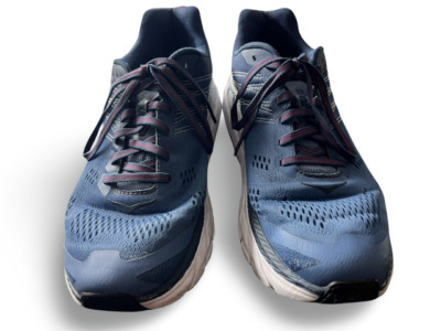 Hoka One One Mens Clifton 6 1102872 EBPA Blue Running Shoes Lace Up ...