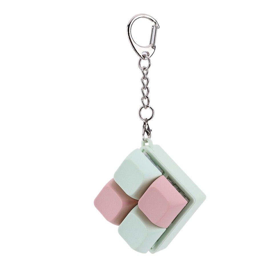 Keycaps Fidget Keyborad Button 4 Keys Finger Calming Keychain Stress ...