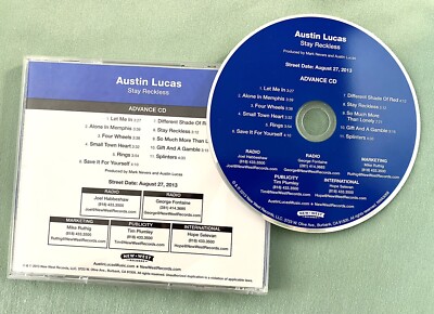 Austin Lucas ** PROMO CD ** Stay Reckless | eBay