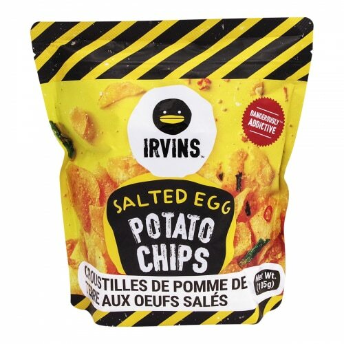 5 Bags Irvins Salted Egg Addictive Potato Chips Delicious Snack 105g ea ...