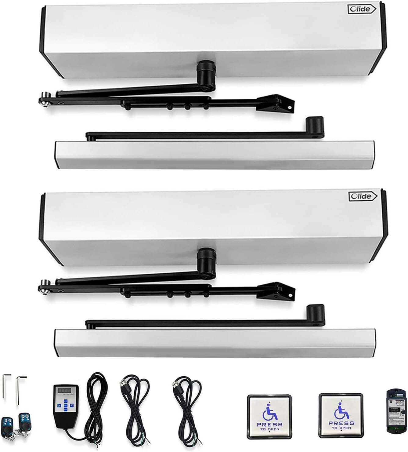 Automatic Dual Door Operator Auto Open Simultaneously by Handicap Push ...