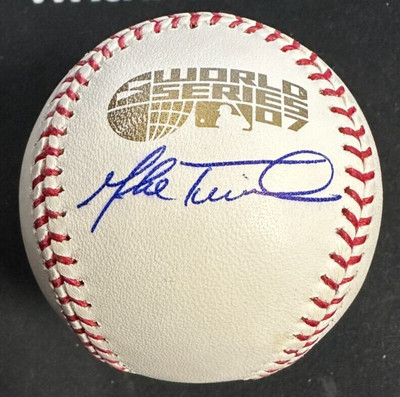 Mike Timlin Autographed 2007 World Series Baseball Boston Red Sox | eBay