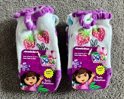 Dora The Explorer - 6 Pair of Safety Toe Socks Calcetines ( 6-12 Months ...