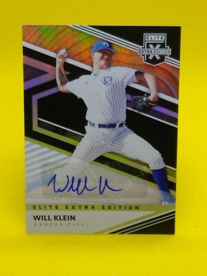 Will Klein 2020 Elite Extra Edition AUTOGRAPH ROOKIE #142 Kansas City ...