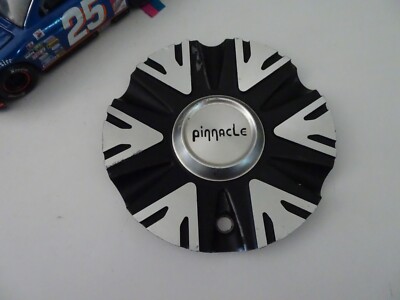 Pinnacle Silver/Black Custom Wheel Center Cap # P003-AL | eBay