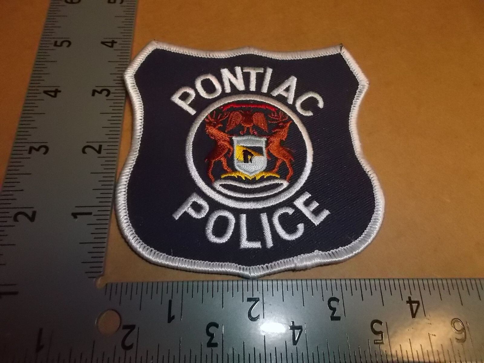 Pontiac Police Patch~Michigan~MI~Brand New~Defunct Police Department ...