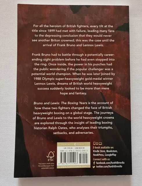 Bruno and Lewis: The Boxing Years by Ralph Oates (Paperback, 2017) for ...