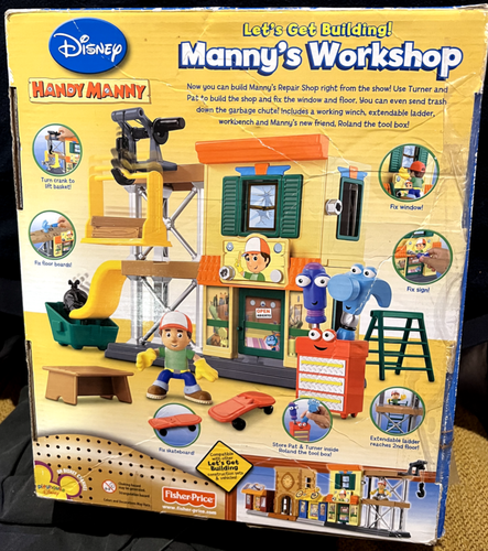 Disney Handy Manny Lets Get Building Workshop Playset Tools Figure 2007 ...