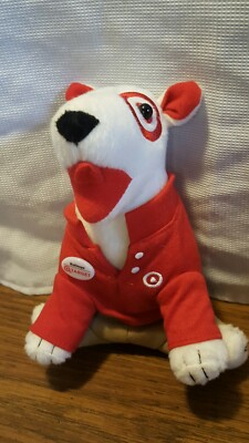 Target Bullseye dog collectible stuffed plush ED#2 badge red khaki 1/ ...