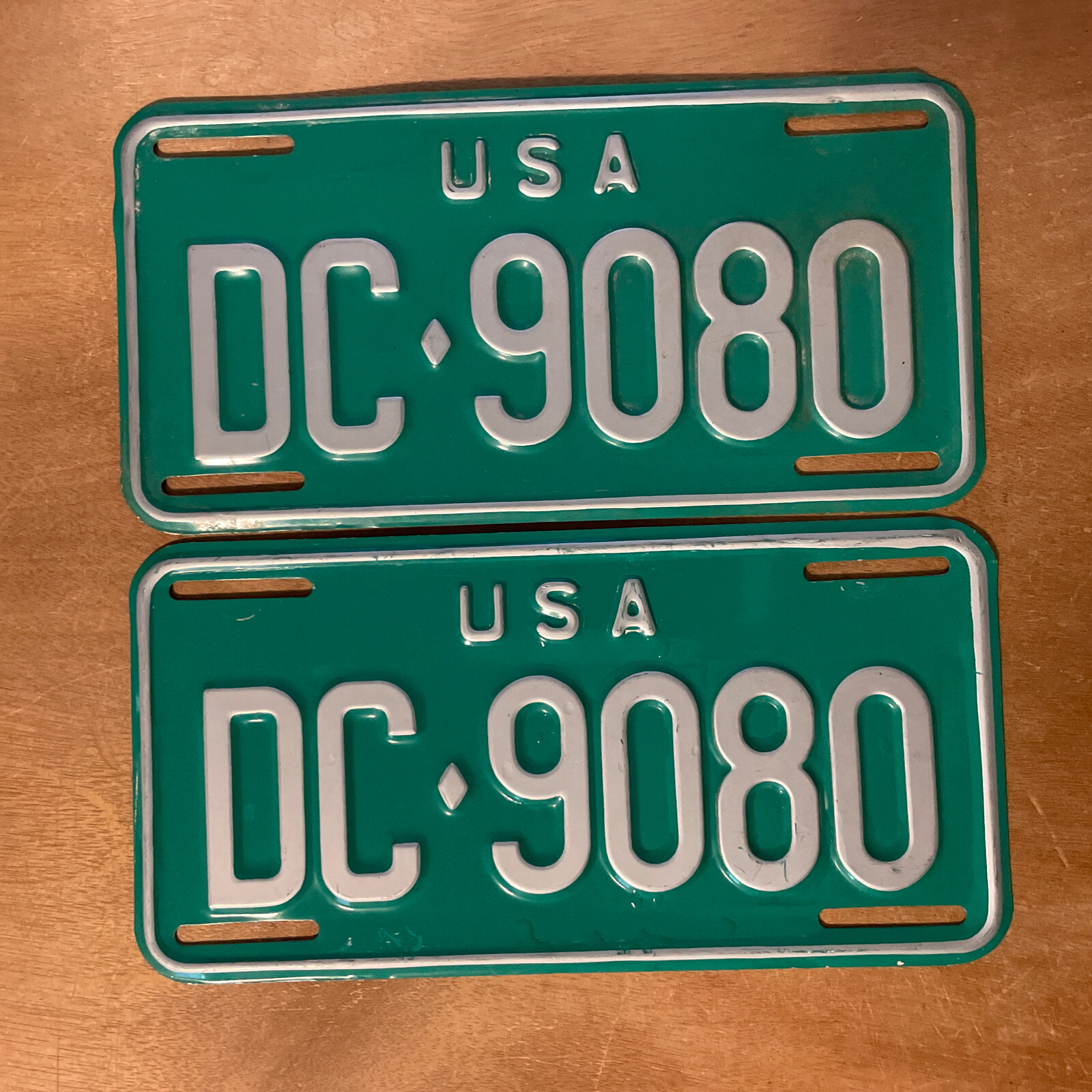 1966-1973 US Forces In Germany License Plate Pair # DC-9080 | eBay