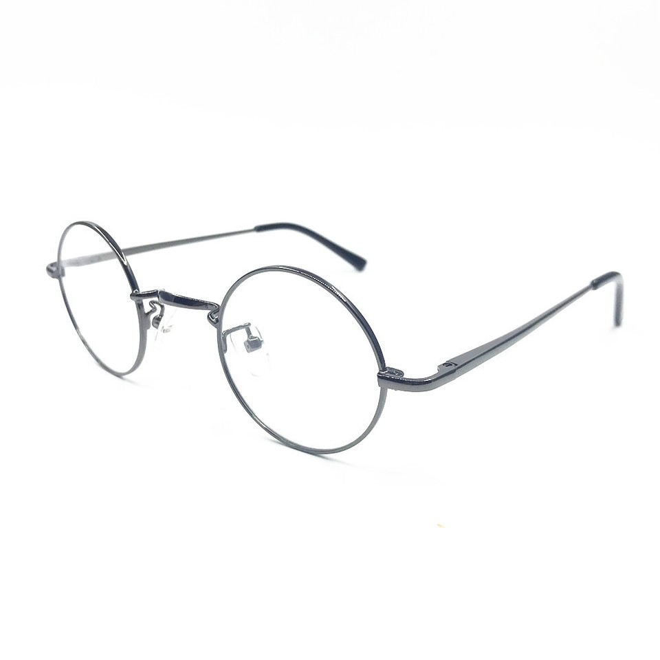Vintage Small Round 40mm Metal Eyeglasses Frames Full Rim Unisex Rx ...
