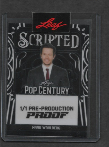 Mark Wahlberg 2024 Leaf Pop Century 1/1 Pre Production Proof Card ...