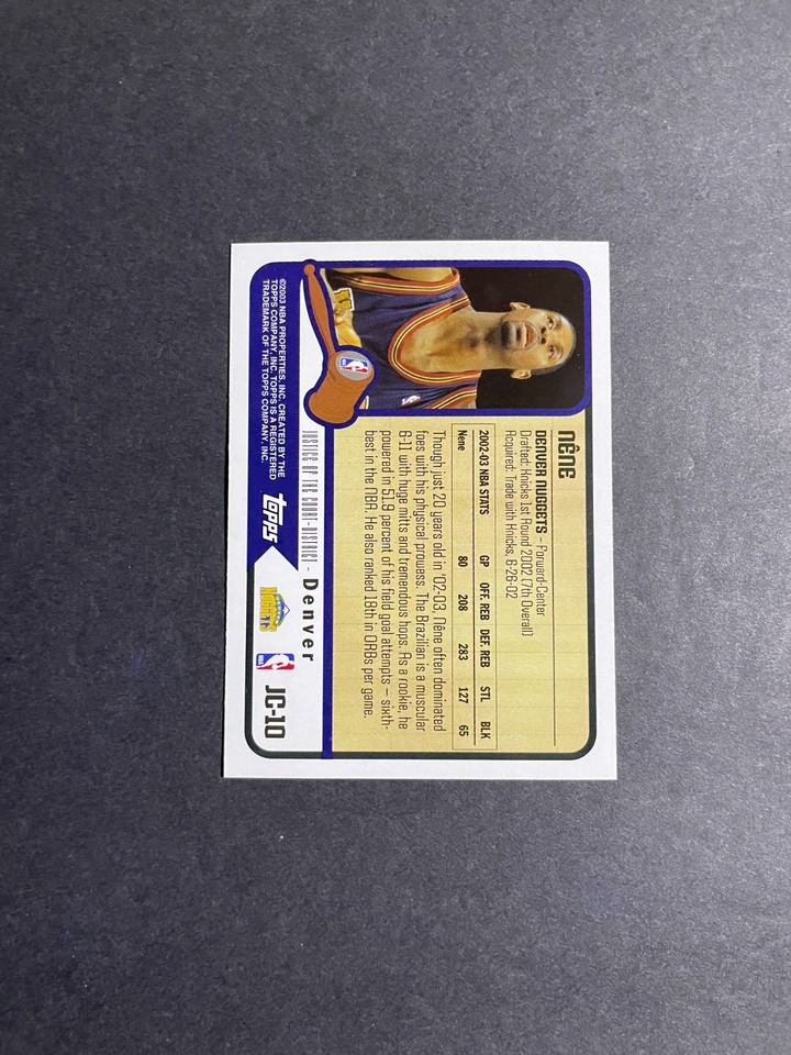 2003-04 Topps Nene Justice of the Court Insert Card #JC-10 | eBay