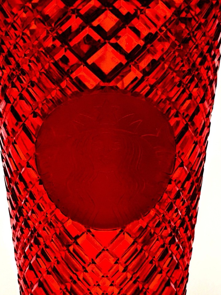 Starbucks 2021 Holiday Red Jeweled Plastic Tumbler Cold Cup 16oz Straw ...
