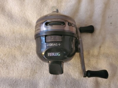Zebco Model #808 Hawg Closed Face Spin Cast Reel Works Black/Silver | eBay